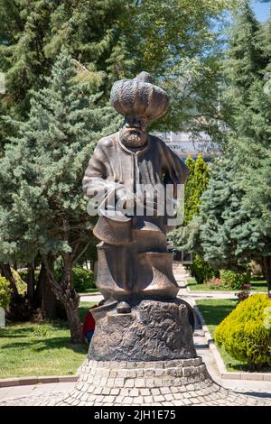 Aksehir, Turkey - July 04, 2022: The modern monument of the national ...