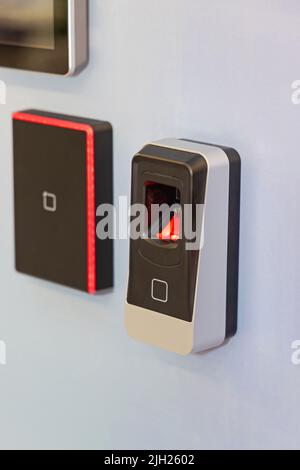Wall Mounted Fingerprint Reader Scanner High Security Device Stock ...