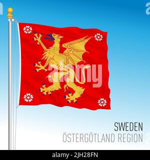 Sweden flag, vector illustration on a white background Stock Vector ...