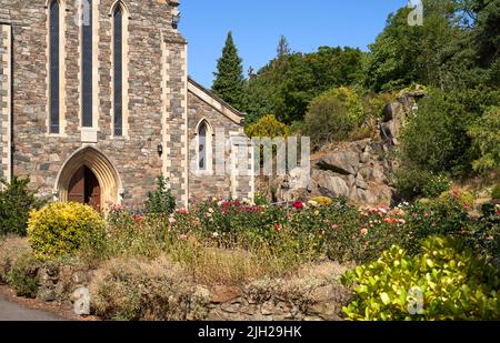 Whitwick, Leicestershire, UK 07 13 2022 Crucifixion monument on a ...
