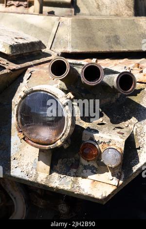 British army Saracen troop carrier on display at the tank museum Saumur ...
