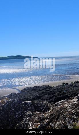 Dhoon Beach walkers, Kirkcudbright Stock Photo - Alamy