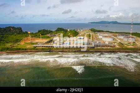 Aerials of Galeota Point in Trinidad Stock Photo - Alamy