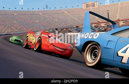 LIGHTNING MCQUEEN, CHICK HICKS, CARS, 2006 Stock Photo - Alamy