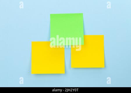 Yellow sticky notes. Template for your notices Stock Photo - Alamy