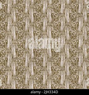 Sepia brown doodle canvas effect seamless texture. Material hand drawn ...