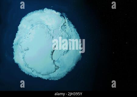 Planet ice from space. Elements of this image furnished by NASA. High ...