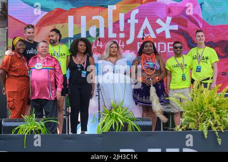 Halifax, Nova Scotia, Canada - July 29, 2017: Members of the Pirates of ...