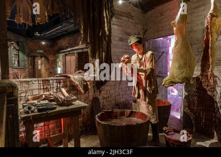 General view of Disease Street, a Victorian slum area within the ...