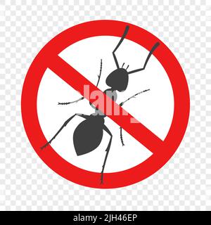 No Ant- An Illustration of a No Ants Sign Stock Vector Image & Art - Alamy