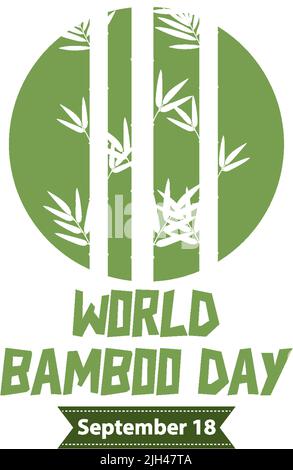 World bamboo day logo banner illustration Stock Vector Image & Art - Alamy