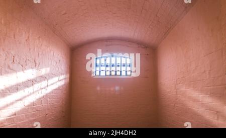 A victorian style prison cell which once housed some of Britain's most ...