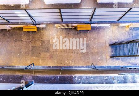 Victorian style prison walkways, in a British Prison, where some of the ...