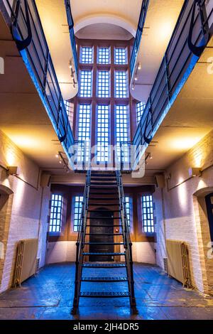 A victorian style prison staircase, in Lincoln, which once housed some ...