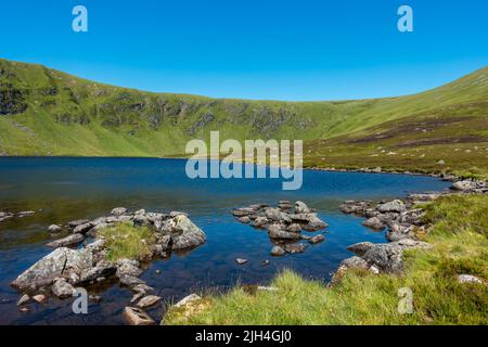 Loch Wharral above Glen Clova in Angus, Scotland Stock Photo - Alamy
