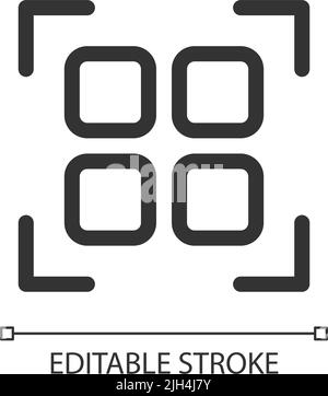 Quick response code icon outline vector. Qr scan. Phone barcode color flat Stock Vector Image ...