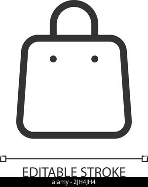 Shopping bag pixel perfect linear ui icon Stock Vector Image & Art - Alamy