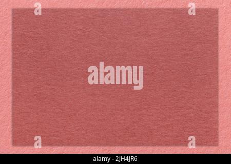 Texture of craft maroon and rose paper background, half two colors ...