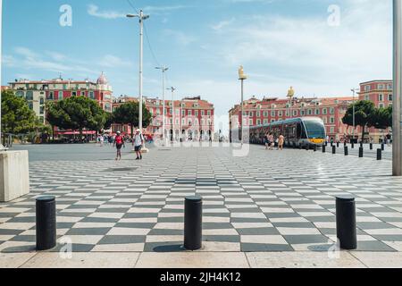 Nice, France-June 2022: the central Place Massena Stock Photo - Alamy