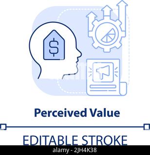 Perceived value concept icon Stock Vector Image & Art - Alamy