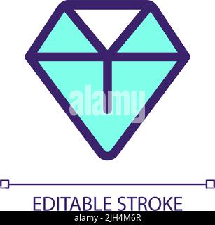 Diamond pixel perfect RGB color icon Stock Vector Image & Art - Alamy