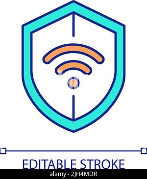 Wireless network RGB color icon Stock Vector Image & Art - Alamy