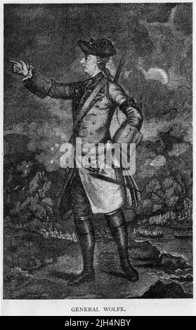 James Wolfe (1727-1759) English soldier. Death of General Wolfe on the ...