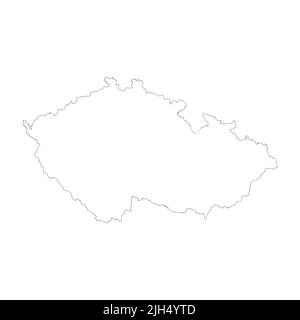 Prague, Prague, Czechia high resolution vector map with editable paths ...