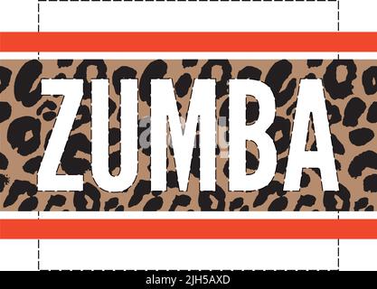 Zumba dance studio. Multicolor sliced word Stock Vector Image & Art - Alamy