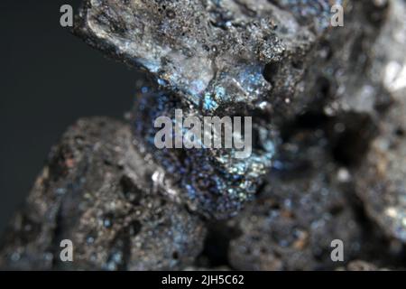 Frozen lava in the studio in front of black background photographed in ...