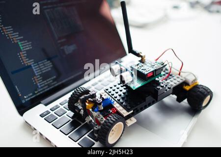 Rc car made on base of microcontroller Stock Photo - Alamy