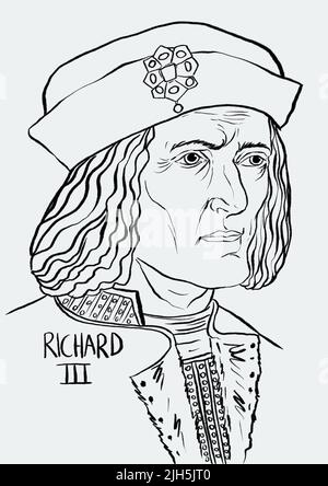 Richard the 3rd hand drawn illustration art Stock Photo - Alamy