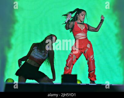 Singer Becky G performing in Canada Stock Photo - Alamy
