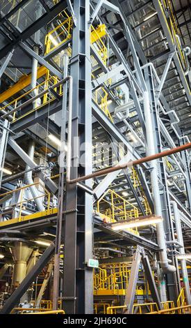 Waste incineration plant,inside Stock Photo - Alamy
