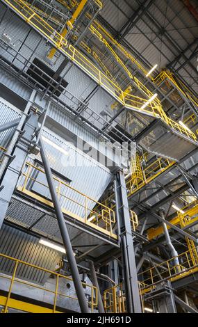 Waste incineration plant,inside Stock Photo - Alamy