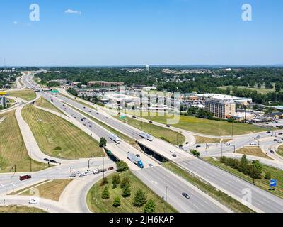 Highway interchange in suburban St. Louis Stock Photo - Alamy