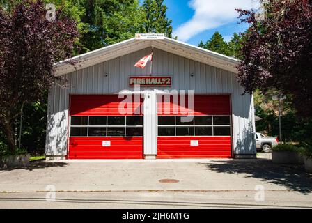 Firehall #2 at Magic Lake, North Pender Island Stock Photo - Alamy
