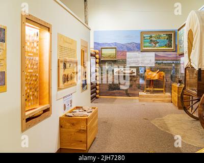 Interior view of the Fort Caspar Museum at Wyoming Stock Photo - Alamy