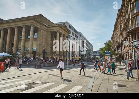 The Schlossplatz at Stuttgart is the central part of the city which has ...