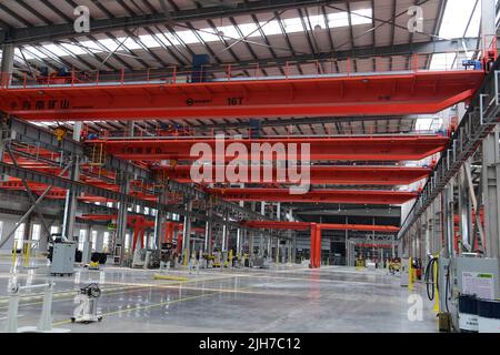 ANQING, CHINA - JULY 9, 2022 - A view of Foton LOXA headquarters and ...