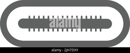 USB data connection and charging cable plugs vector illustration icon ...