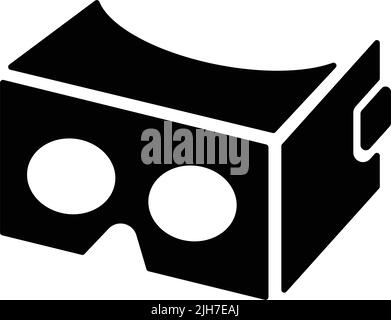 Google cardboard icon. Outline Google cardboard vector icon for web ...