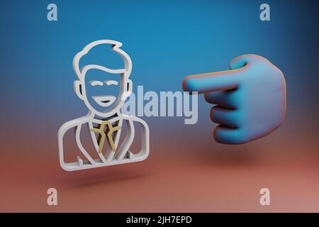 Beautiful abstract illustrations Groom symbol icon on a dark blue ...