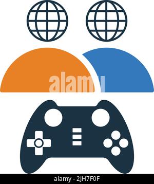 Controller, gaming, online, players icon - Simple editable vector EPS ...