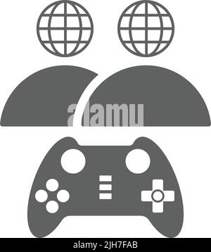 Controller, gaming, online, players icon - Simple editable vector EPS ...