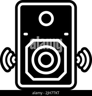 vibration speaker music cartoon vector illustration Stock Vector Image ...