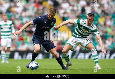 Scott Wharton #16 of Blackburn Rovers in possession of the ball Stock ...