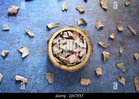 Raw whole dried Arjuna bark Stock Photo - Alamy