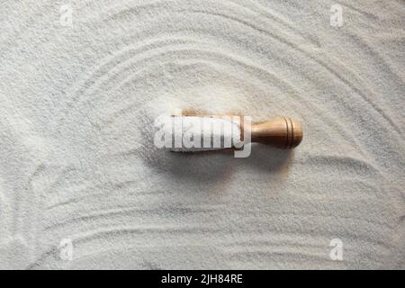 Raw dry rice semolina grains Stock Photo - Alamy