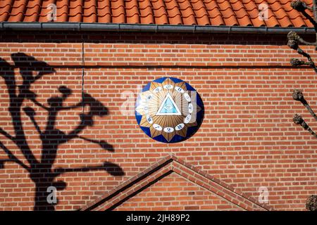 Logen Kosmos, Masonic center building elements details with masonic ...